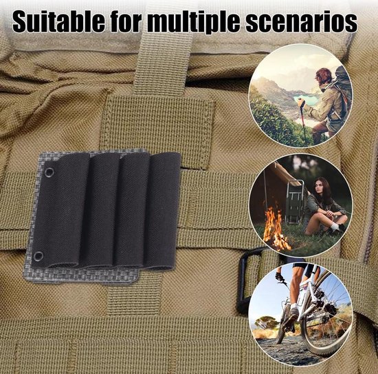 Tactische Glow Stick Pouch - 4 Glow Sticks Chemlight Houder voor ...