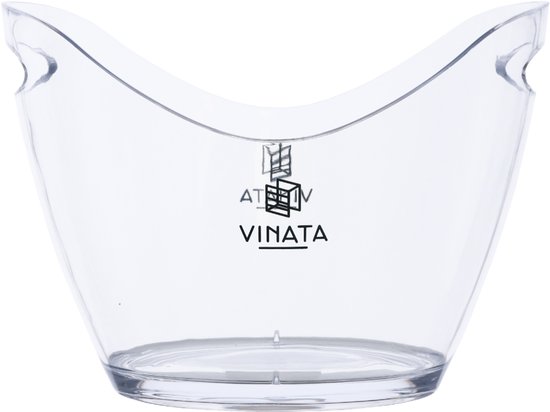 Vinata Bartolo wijnkoeler - transparant - 3.5 L - wijnkoeler staaf ...
