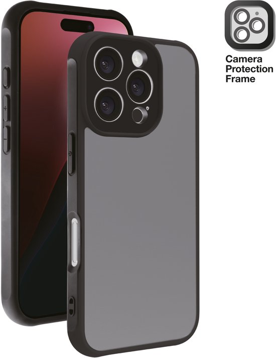 Coque arrière Vivanco Frosted Apple iPhone 16 Pro , transparente, Zwart ...