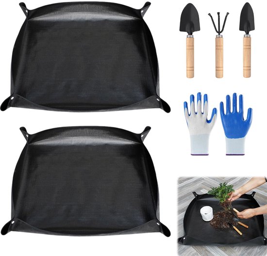 Unyqoos ® Tuinmatten Set voor Plantenverzorging met Gereedschap en ...
