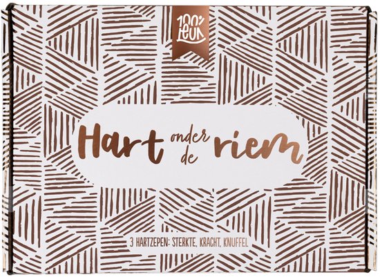 100%LEUK Brievenbuspakket - Hart onder de riem - Cadeau met geurige ...