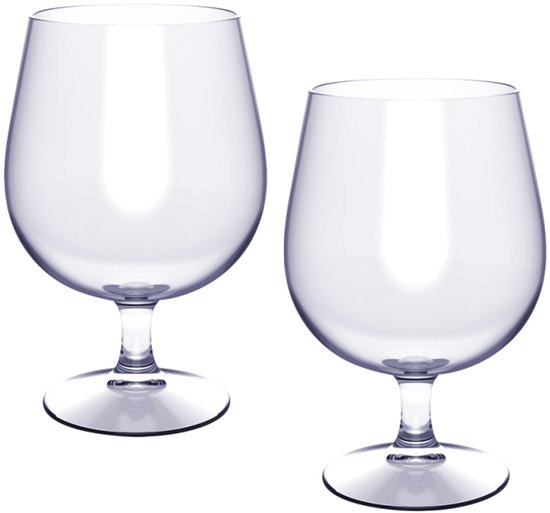 Depa bierglas, reusable, pETG, 520ml, transparant (8 stuks) | bol