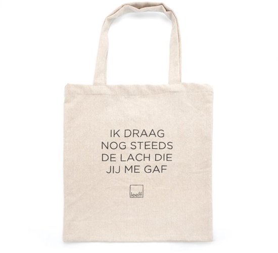 Leeff Bag Benjamin - Tas - Ik draag nog steeds de lach die jij me gaf ...