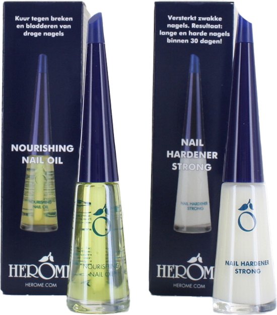 Herome Combi-Pack Nagelverharder Sterk en Base Coat & Voedende ...