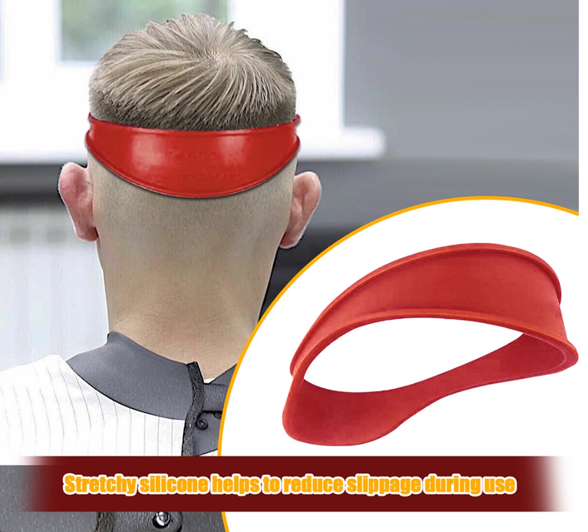 Siliconen Kapsel Band Voor Thuis Trimmen Haar Hals Gids Hoofdband Haar ...