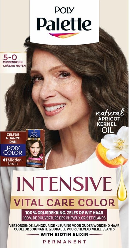 3x Poly Palette Vital Care 5-0 Middenbruin | bol.com
