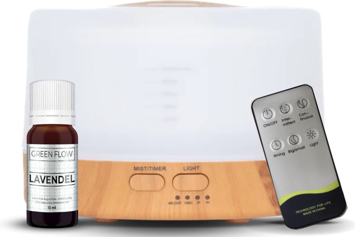 Aroma Diffuser - Happiness Pro - Light Wood - Aromatherapie diffuser ...