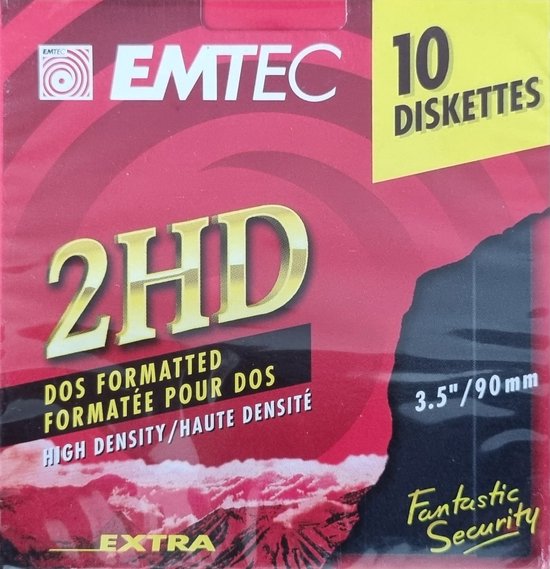 EMTEC/BASF HD-MF2 Diskette 10-pack Vintage | bol