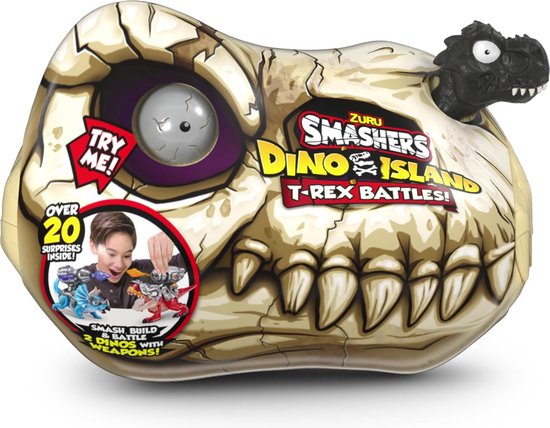 Smashers dino island t-rex battle playset | bol.com