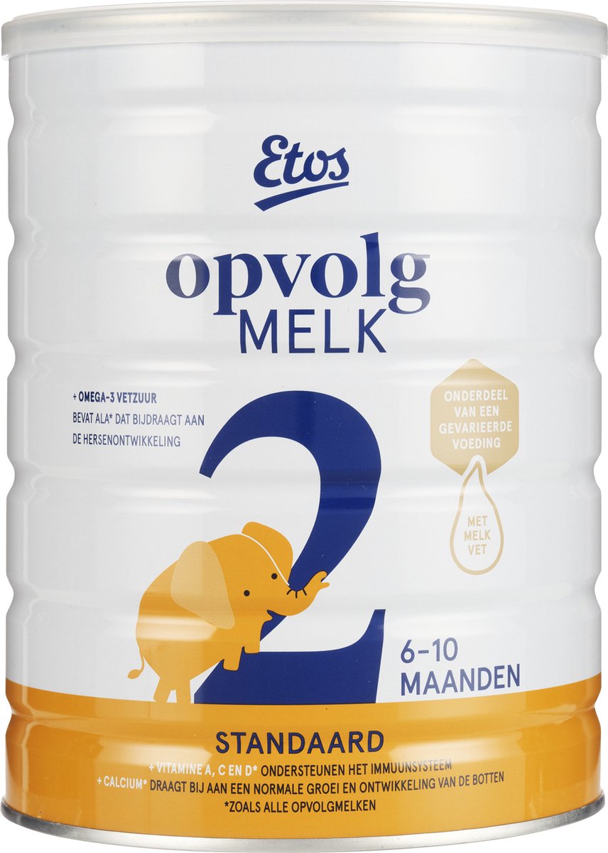 Etos Opvolgmelk 2 - Flesvoeding - vanaf 6 maanden - 3 x 800 gram | bol.com