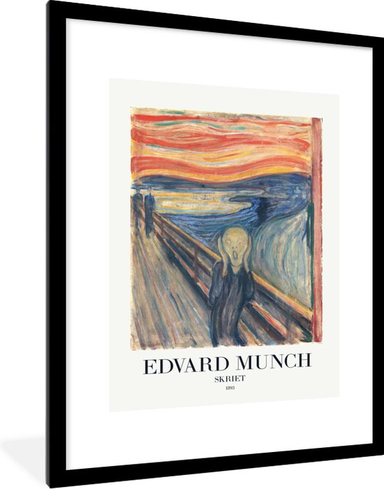 Fotolijst incl. Poster - Schilderij - Schreeuw - Munch - Oude meesters ...