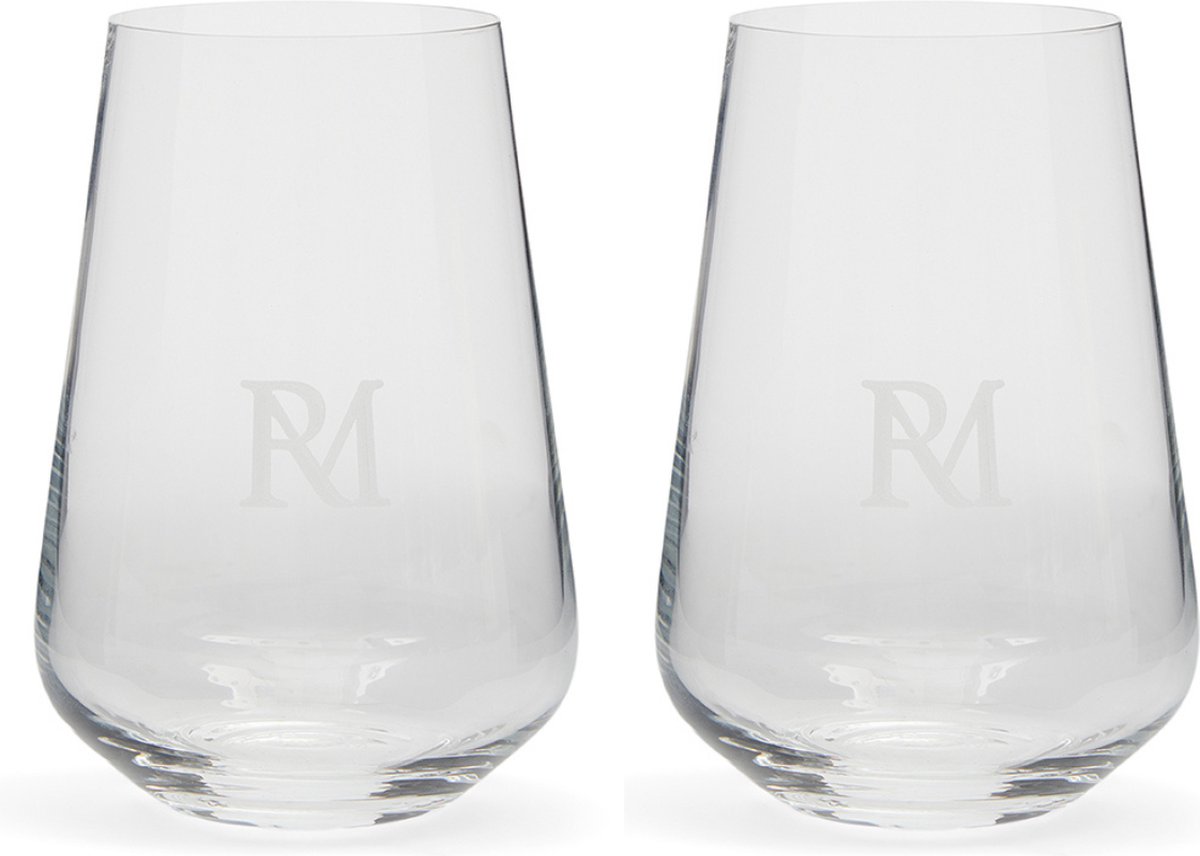 Riviera Maison Waterglazen set met RM logo - RM Monogram Water Glass M ...