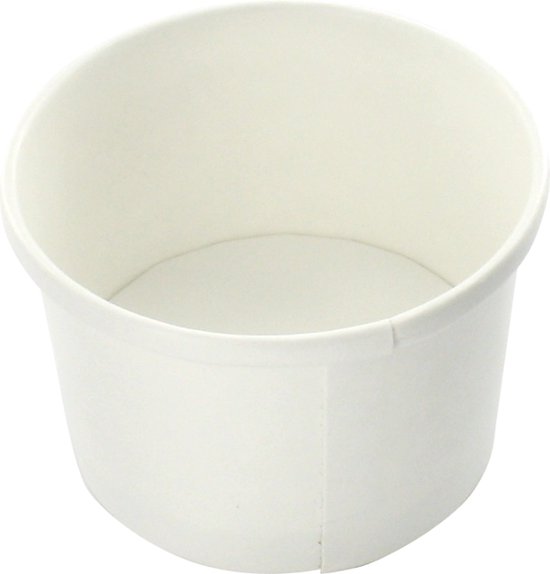 Soepbeker | Karton + PE | 236ml | 8oz | wit | Voordeelverpakking | 2 x ...