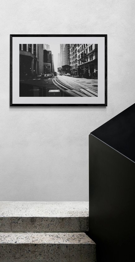Posters Vintage - Stad Centrum - Vintage poster - Posters Zwart Wit ...