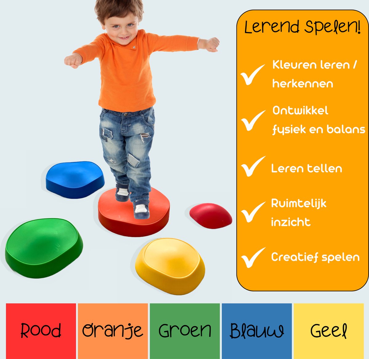 Stapstenen - Stapelstenen - Rivierstenen - Voor Kinderen - Stepping ...