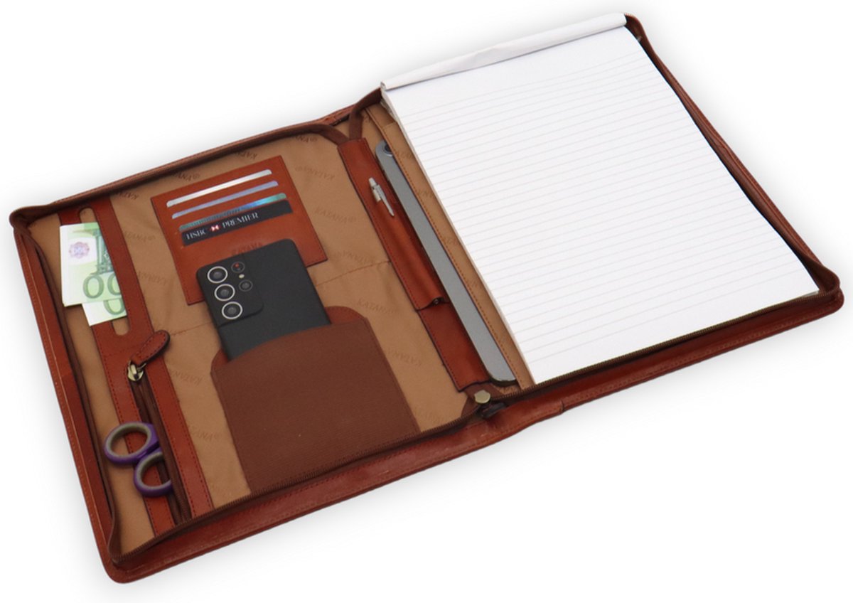 Safekeepers Conferentiemap - A4 - Schrijfmap Leer - leren schrijfmap a4 ...