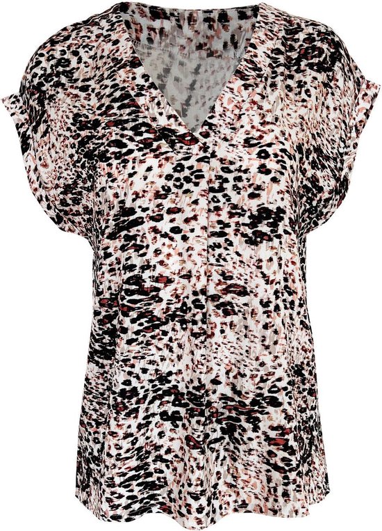 Smashed Lemon - Danielle Top - Beige/ white - 22218-000-720-XS | bol.com