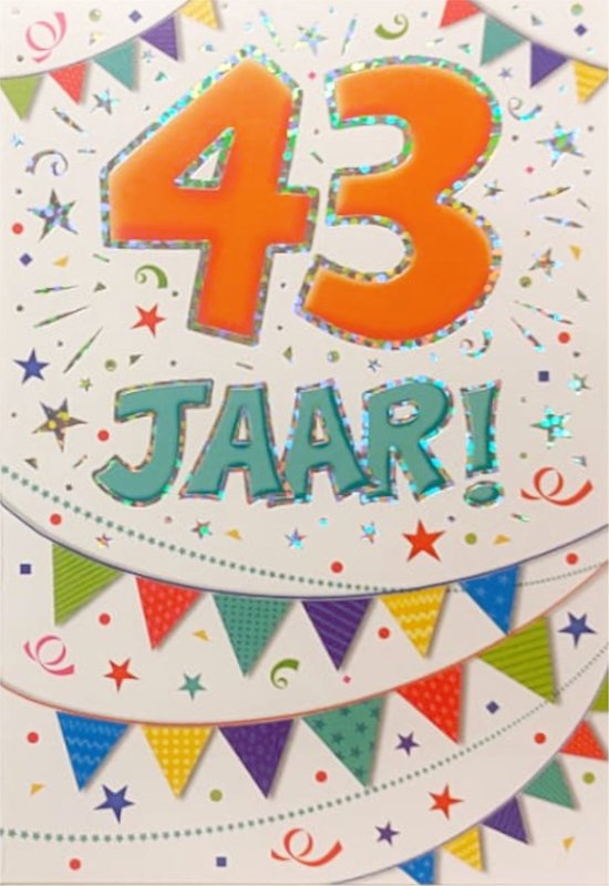 Verjaardagskaart - That Funny Age - 43 jaar - Met Envelop - Per stuk | bol