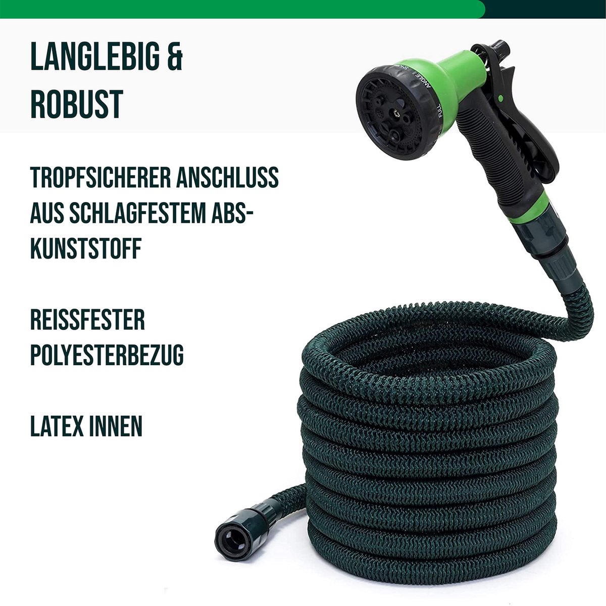 Somera Flexibele Tuinslang met Tuinsproeier I Rekbare Waterslang met ...