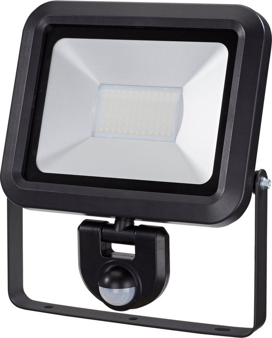 Sencys Ultradunne Straler Zwart 50W Met Sensor | bol