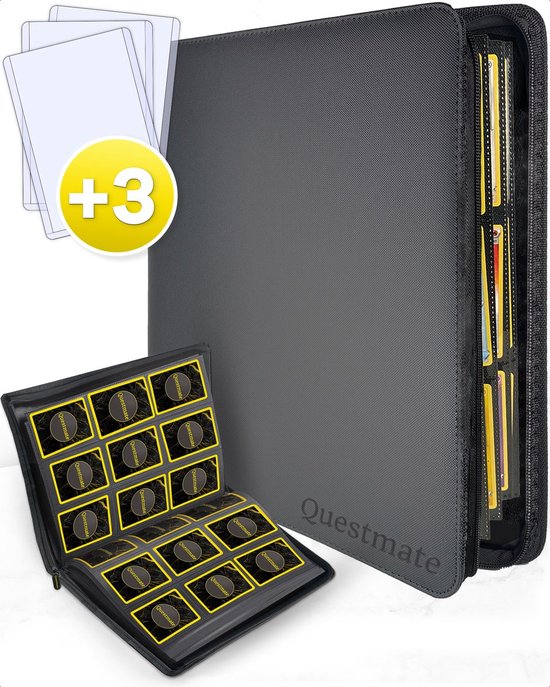 Questmate Verzamelmap - Map voor 360 Kaarten - met 3x Sideload Beschermhoesjes - 9... | bol.com