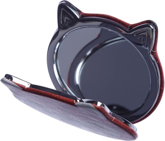 Compact Make Up Spiegeltje Lederlook Adoramals Shiba Inu licht - 7cm ...