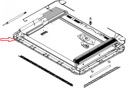 Dometic Heki 3/4 Plus Binnenkader Crèmewit | bol