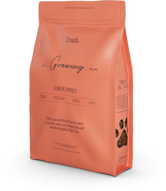 TRUTH Ons Groeiende recept voor PUPPIES 2.5kg - Hondenvoeding - Kalkoen ...