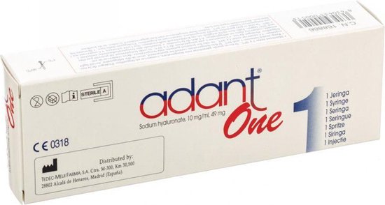 Adant One Voorgevulde Steriele Spuit | Pijnverlichting Knieartrose | bol