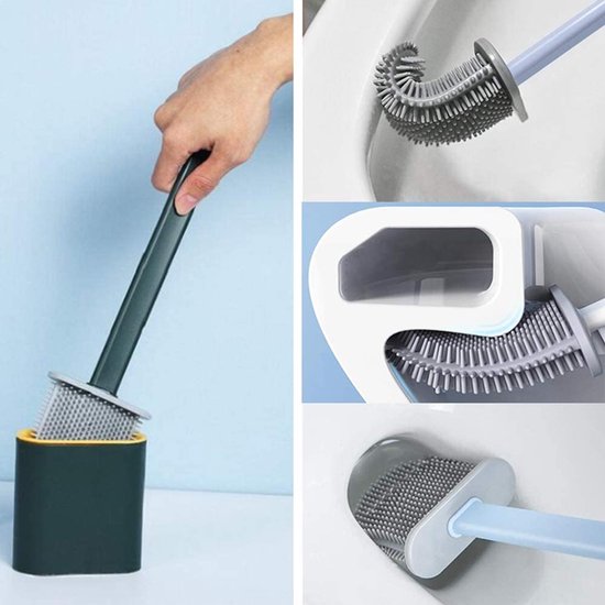 Plugstore - Shamdon Home Collection Platte siliconen toiletborstel met ...