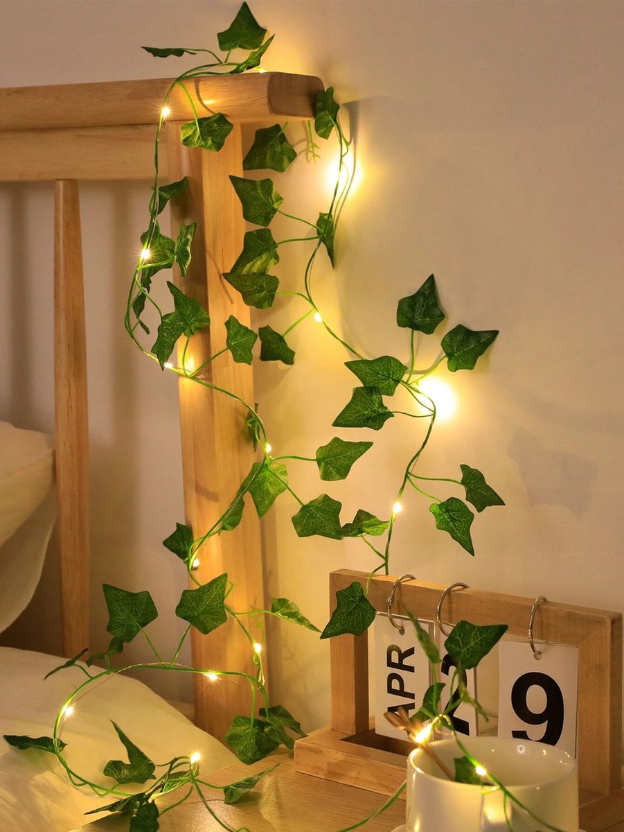 Klimop Slinger met LED Lichtjes (Aesthetic Room Decor) - Stijlvolle ...