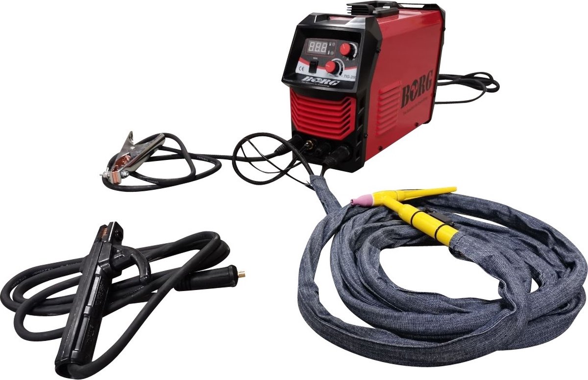 Borg lasapparaat MMA - TIG 200 Ampere - met digitaal display | bol.com