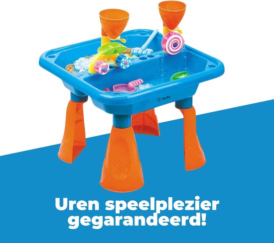 2-in-1 Watertafel Blauw - Zand en Watertafel - Strand en Waterspeelgoed ...