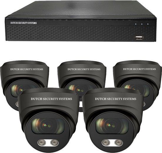 Draadloze beveiligingscamera set - 5x Dome camera - UltraHD 4K - Sony ...