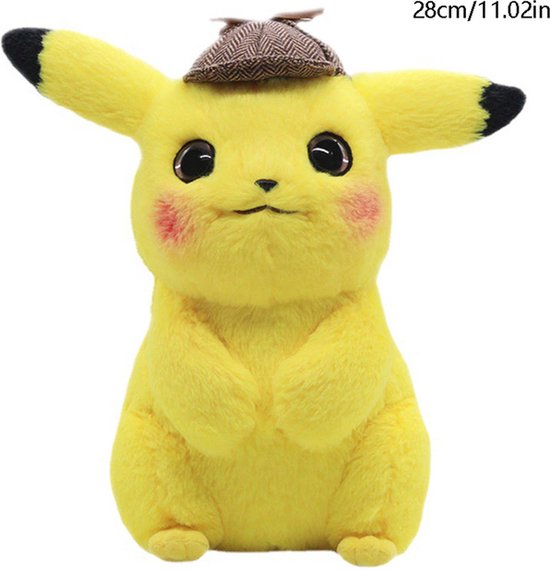 Pokémon knuffel Pikachu detective - 28 cm - pluche van hoogwaardige ...