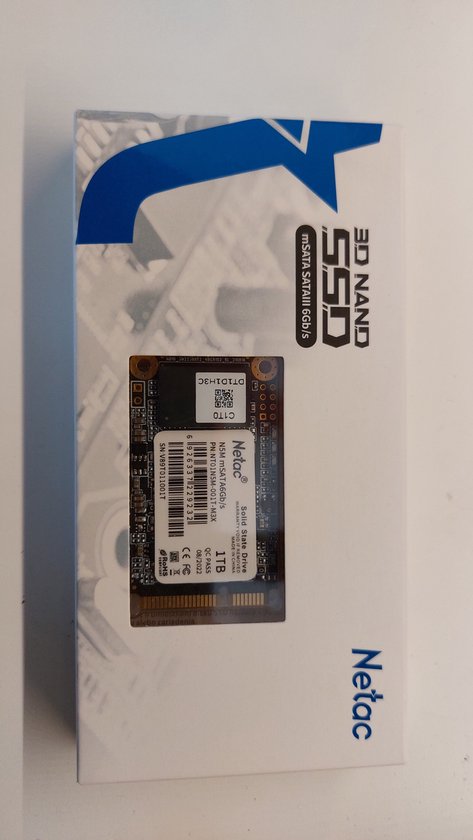 Netac N5M 1TB SATA III mSATA SSD – Interne SSD – 6Gb/s | bol