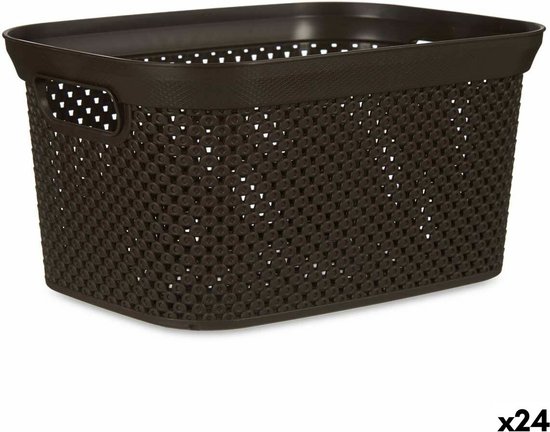 Mand Organizer Bruin Plastic 5 L (24 Stuks) | bol