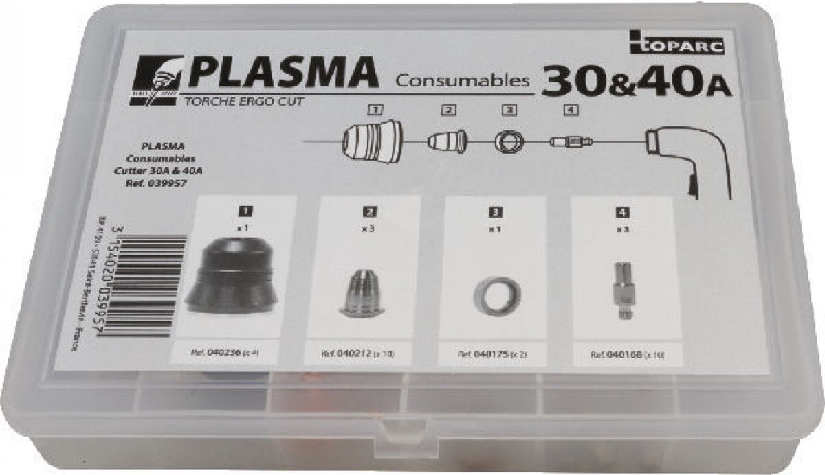 Onderdelenbox voor Plasma TPT40 torch - Toparc | bol