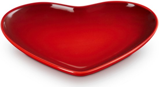 Le Creuset Bord Hart Kersenrood 23cm | bol