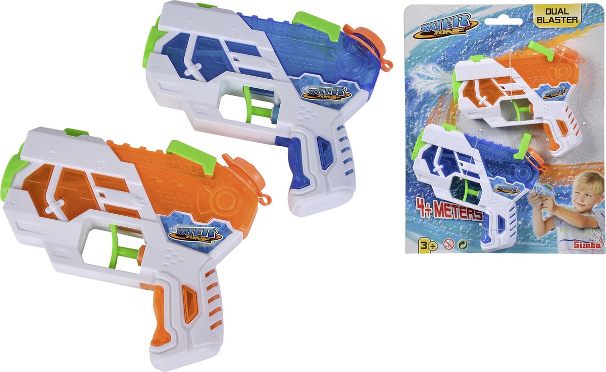 Simba - Waterzone Dual Blaster Set - Waterpistool | bol.com
