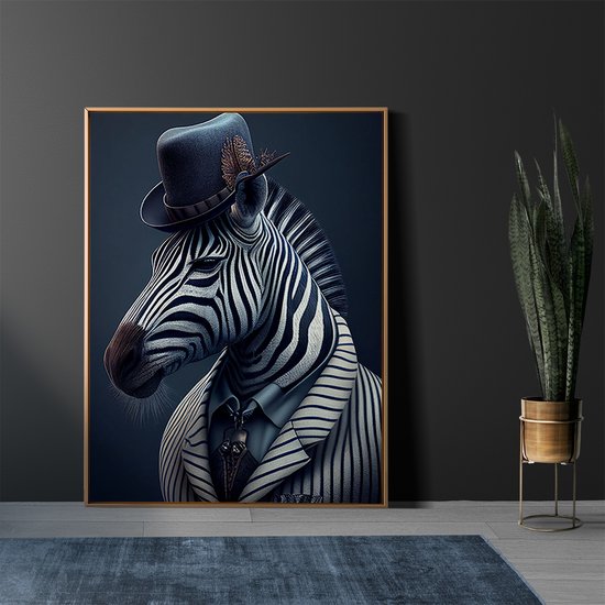 AI - Woondecoratie - Poster - Dieren - Zebra - Pak - 18 - 70 x 100 cm | bol