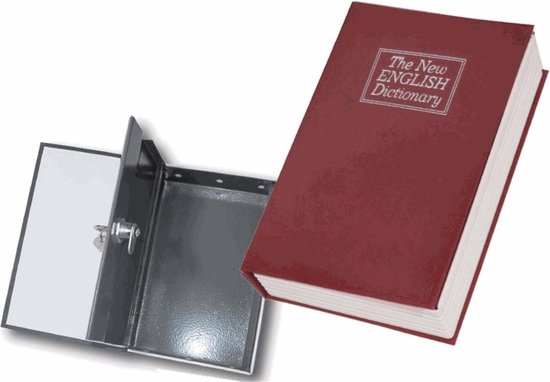 Benson Boekenkluis - kleine kluis in boek - 18 x 11.5 x 5.5 cm ...