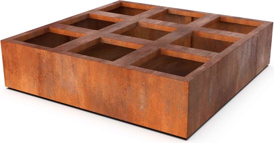 Belar kruidenbakken Cortenstaal Lengte: 800 Breedte: 800 Hoogte: 300 | bol