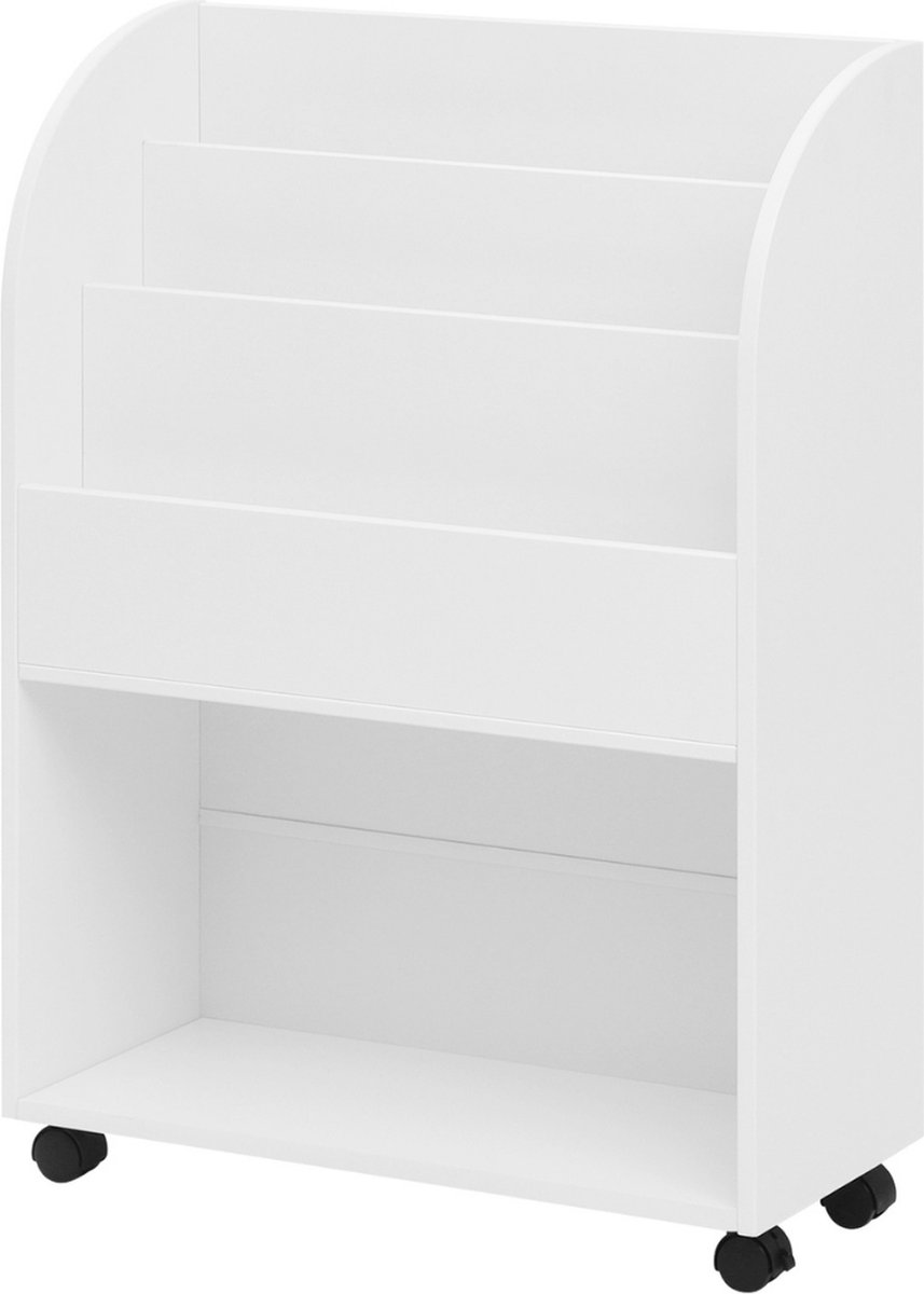 Boekenrek Kind - Boekenrek Kinderkamer - Boekenkast Kind - Verrijdbaar ...