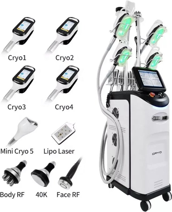Cryolipolyse machine Professional incl. Cellulitis, Rf & Lipolaser ...