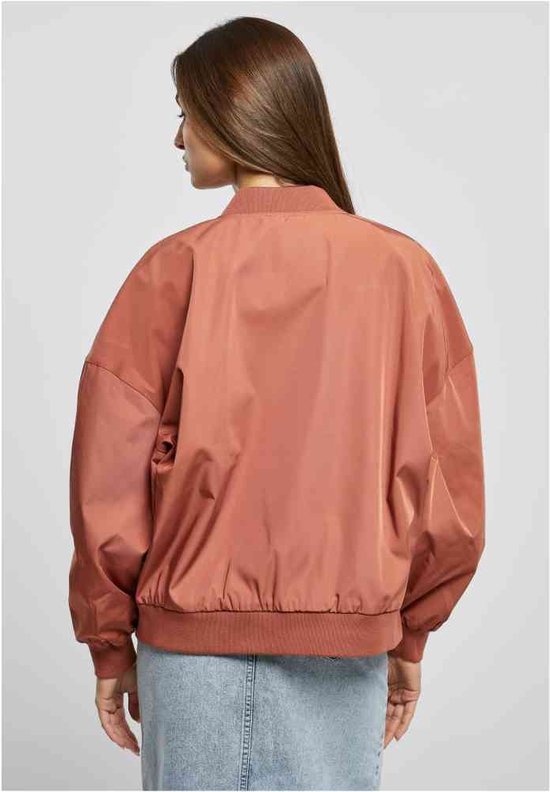 Urban Classics - Recycled Oversized Light Bomber jacket - XXL - Oranje | bol