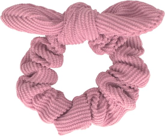 Mini scrunchie met strik - soft pink spice | Roze | Baby | bol.com