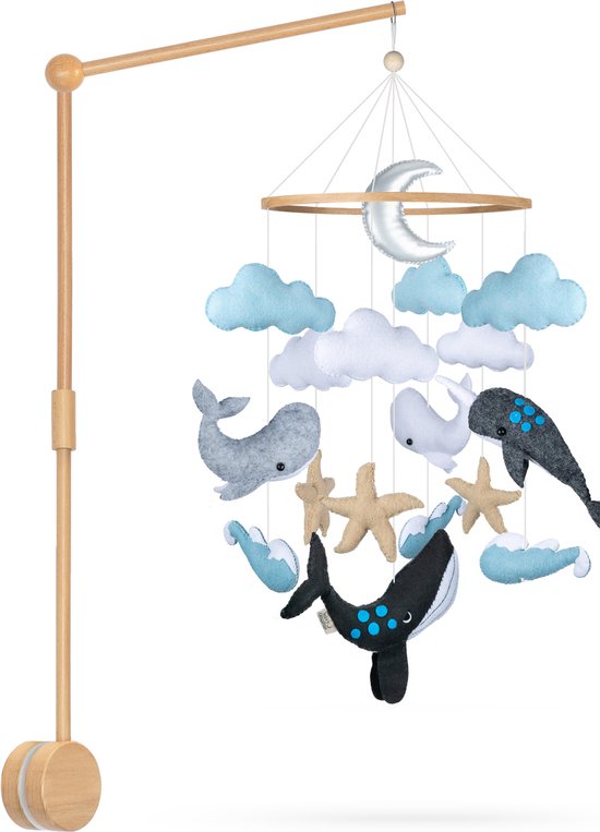 Wavy Dreams - Boxmobiel met Houder - Dieren Mobiel Babykamer - Mobiel ...