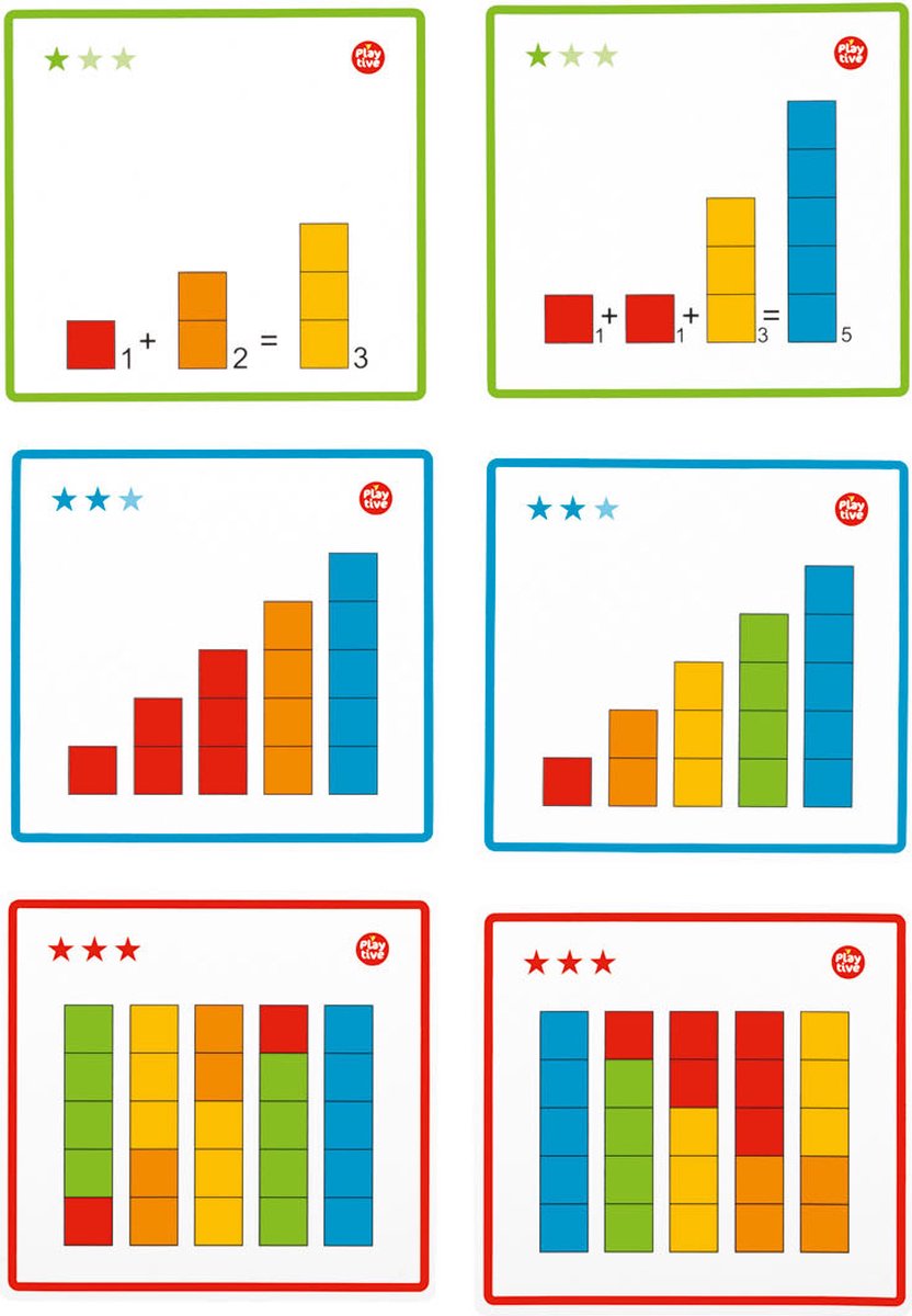 Playtive houten leerspel Tellen 21 delig | Games | bol