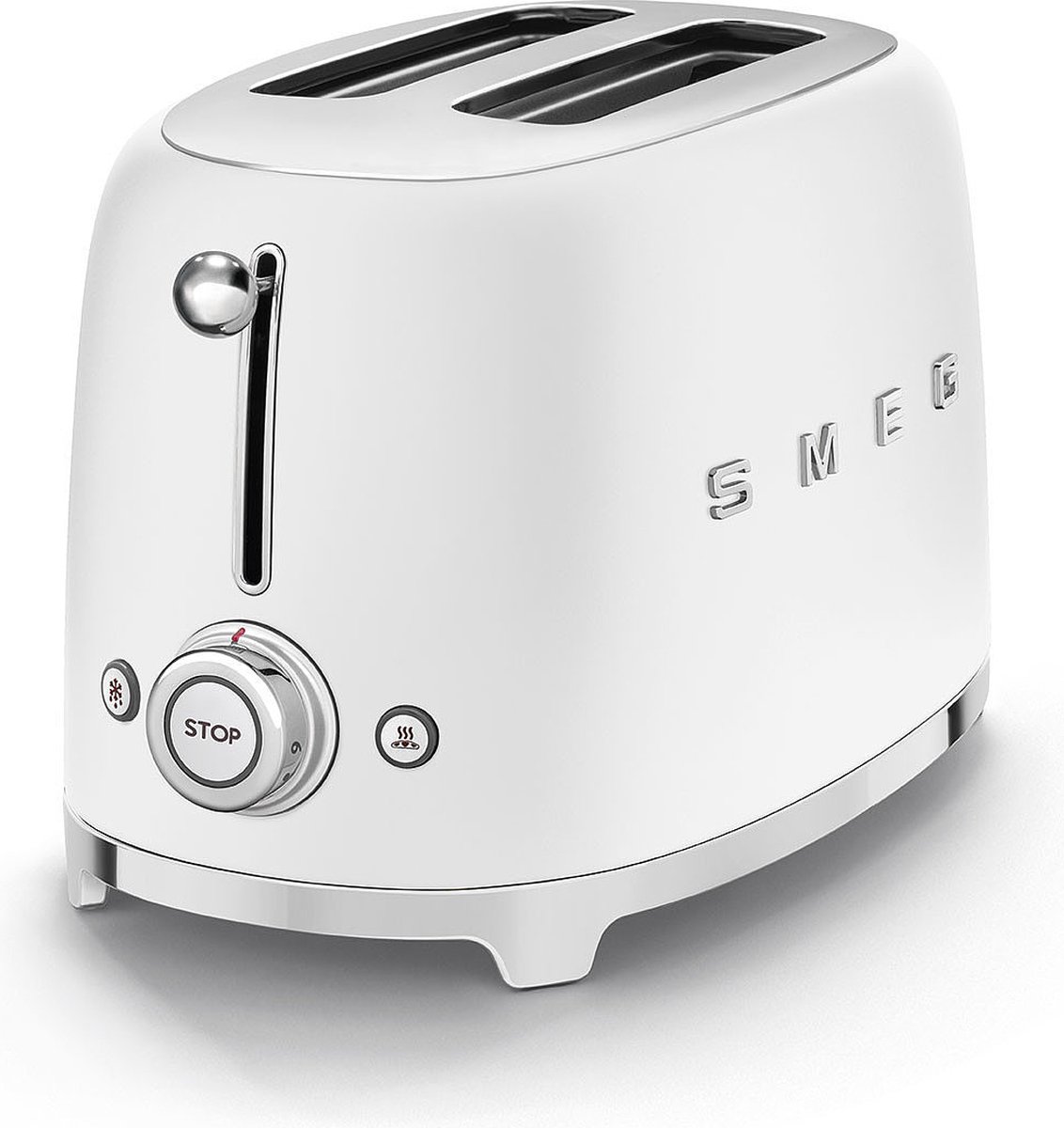 SMEG TSF01WHMEU - Broodrooster - Mat Wit - 2x2 - 950W - 6 niveaus | bol.com